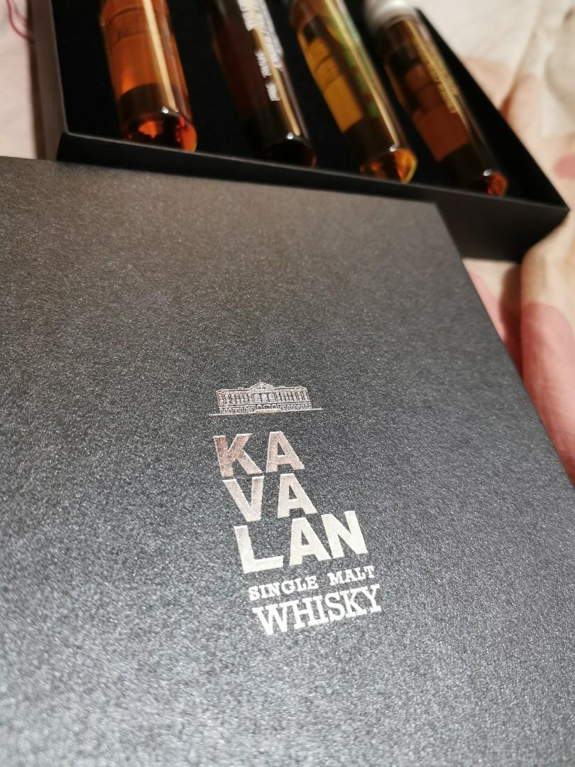 Kavalan single malt whisky test tube 50ML /tube x 4's, 嘢食 & 嘢飲, 酒精飲料 ...