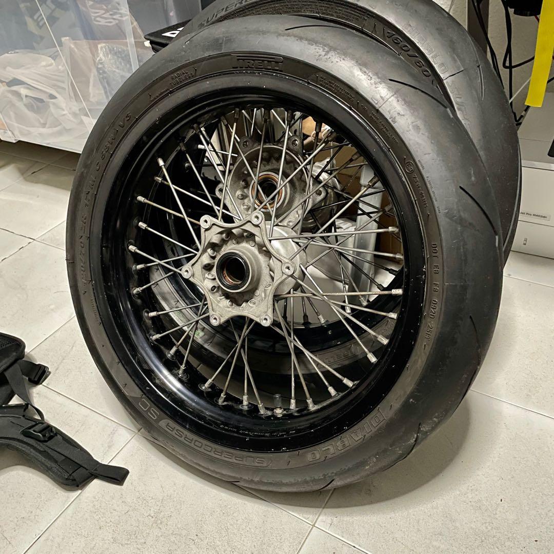 ktm Husqvarna Excel Supermoto Wheels Wheelset Supercorsa, Motorcycles ...