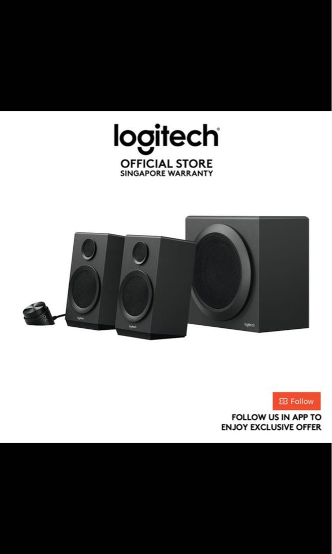 Logitech Z333 2.1 Stereo PC Multimedia Speaker System with Subwoofer ...