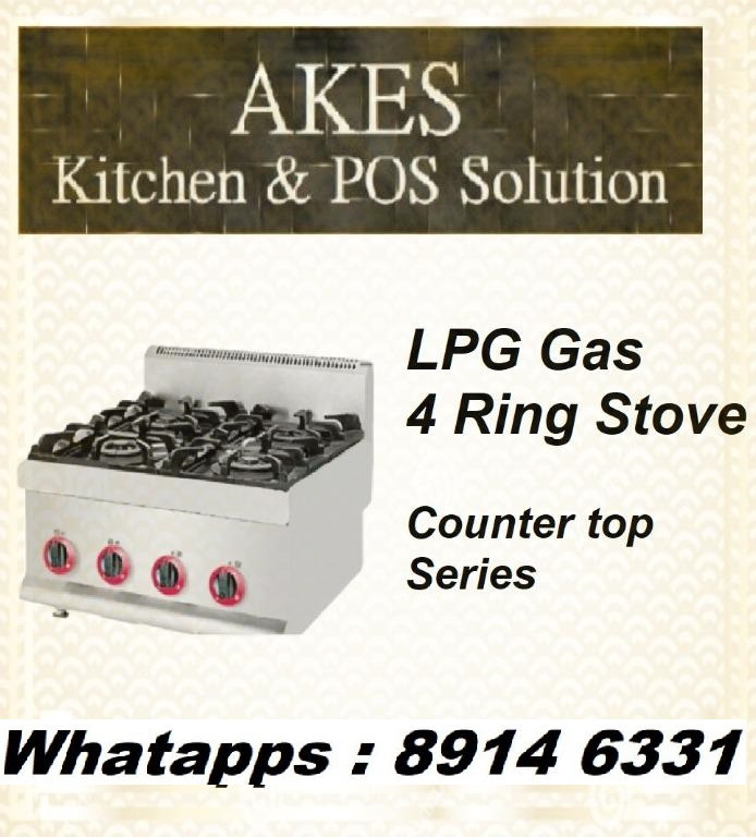LPG Gas 4 Ring Stove, TV & Home Appliances, Kitchen Appliances, Hobs ...