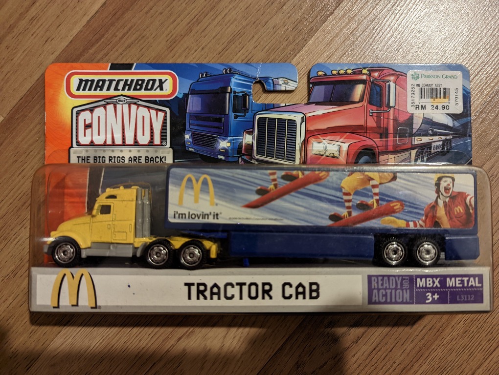 Matchbox Convoy Tractor Cab Yellow McDonald's Trailer Truck Lorry Lori ...