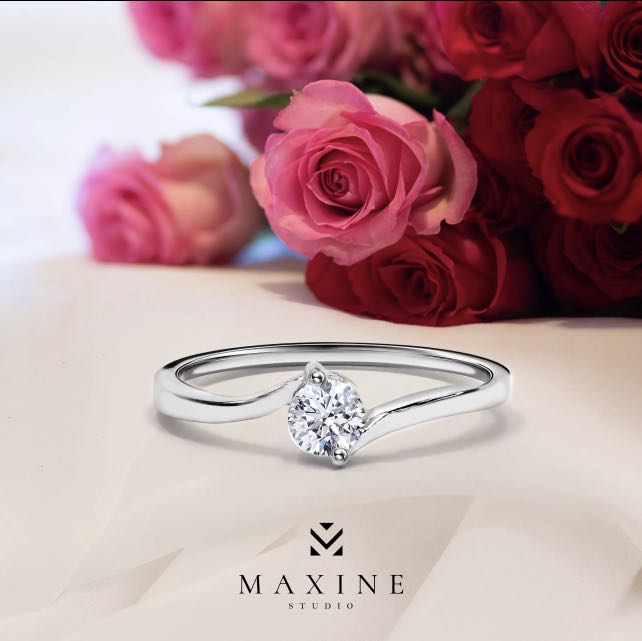 LIMITED TIME OFFER Maxine Solitaire Ring, Women's Fashion, Jewelry & Organisers, Body Jewelry on ...