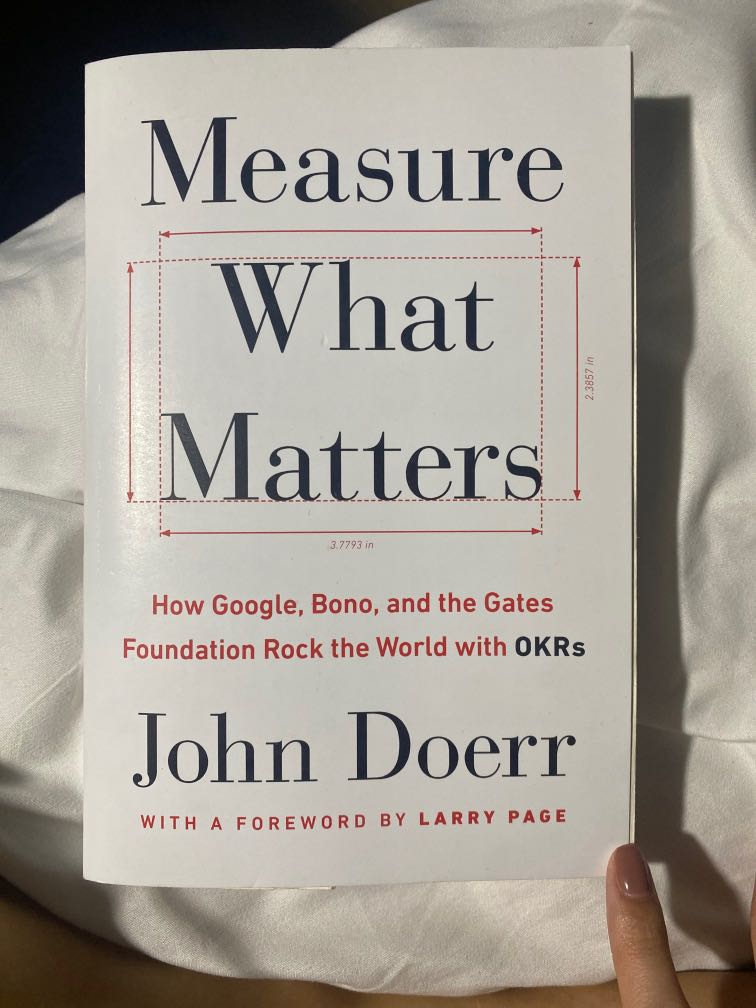 Measure What Matters by John Doerr, Hobbies & Toys, Books & Magazines ...