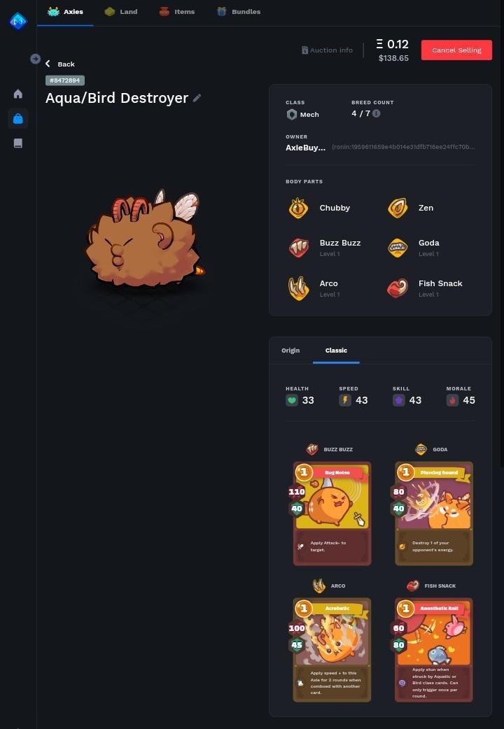 Mech Axie, Video Gaming, Video Games, Others on Carousell