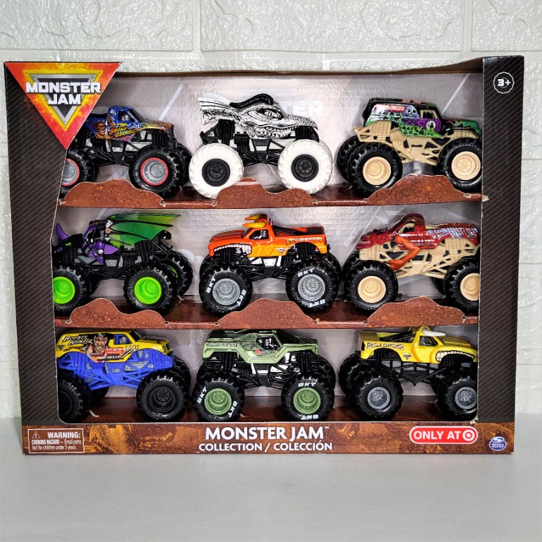 Monster Jam 9 Truck Collection (Exclusive), Hobbies & Toys, Toys ...