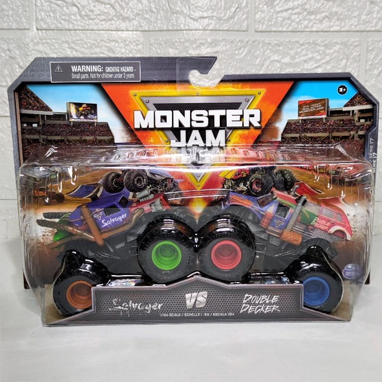 Monster Jam Salvager & Double Decker, Hobbies & Toys, Toys & Games on ...