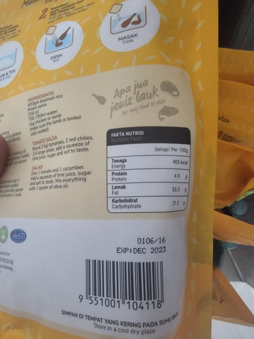 Nasi arabest, Food & Drinks, Packaged & Instant Food on Carousell