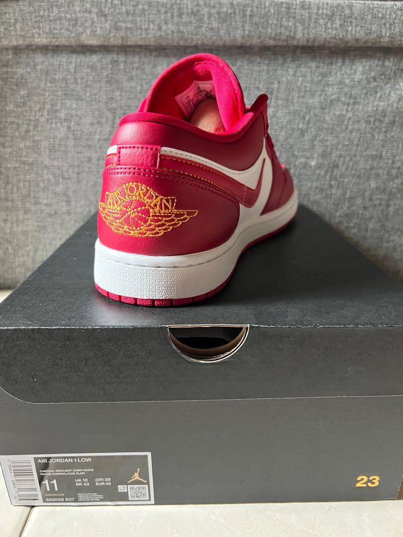 Nike Air jordan 1 low Cardinal red, Men's Fashion, Footwear, Sneakers ...
