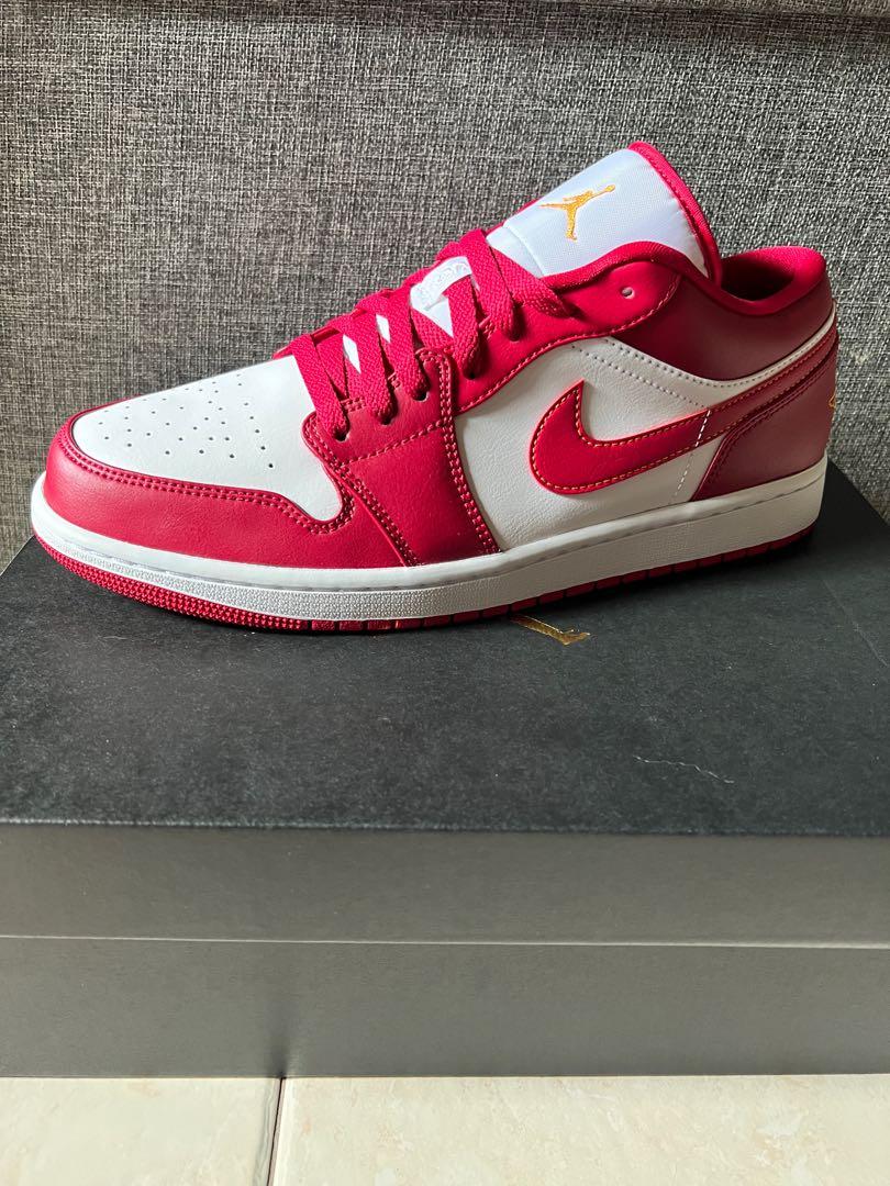 Nike Air jordan 1 low Cardinal red, Men's Fashion, Footwear, Sneakers ...