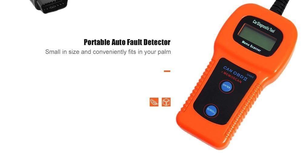OBD2 CAN BUS Engine Code Reader Car Fault Code Detector - Mango Orange ...