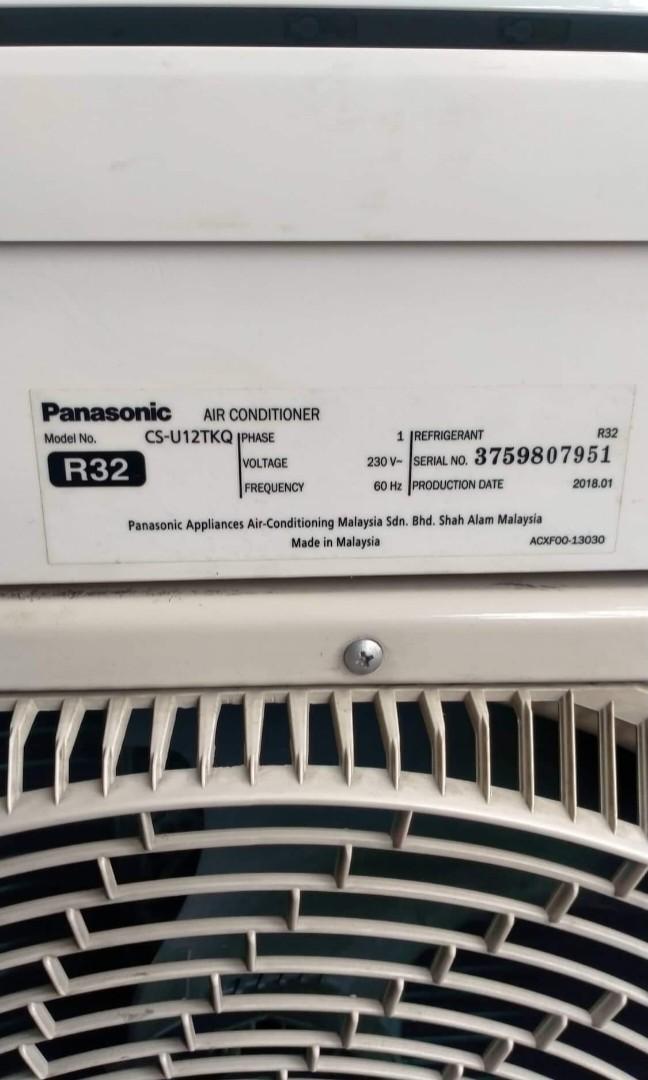 Panasonic R32 INVERTER 1.5HP, TV & Home Appliances, Air Conditioning ...
