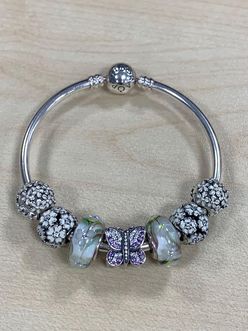 Pandora Bangle Set, Women's Fashion, Jewelry & Organisers, Bracelets on ...