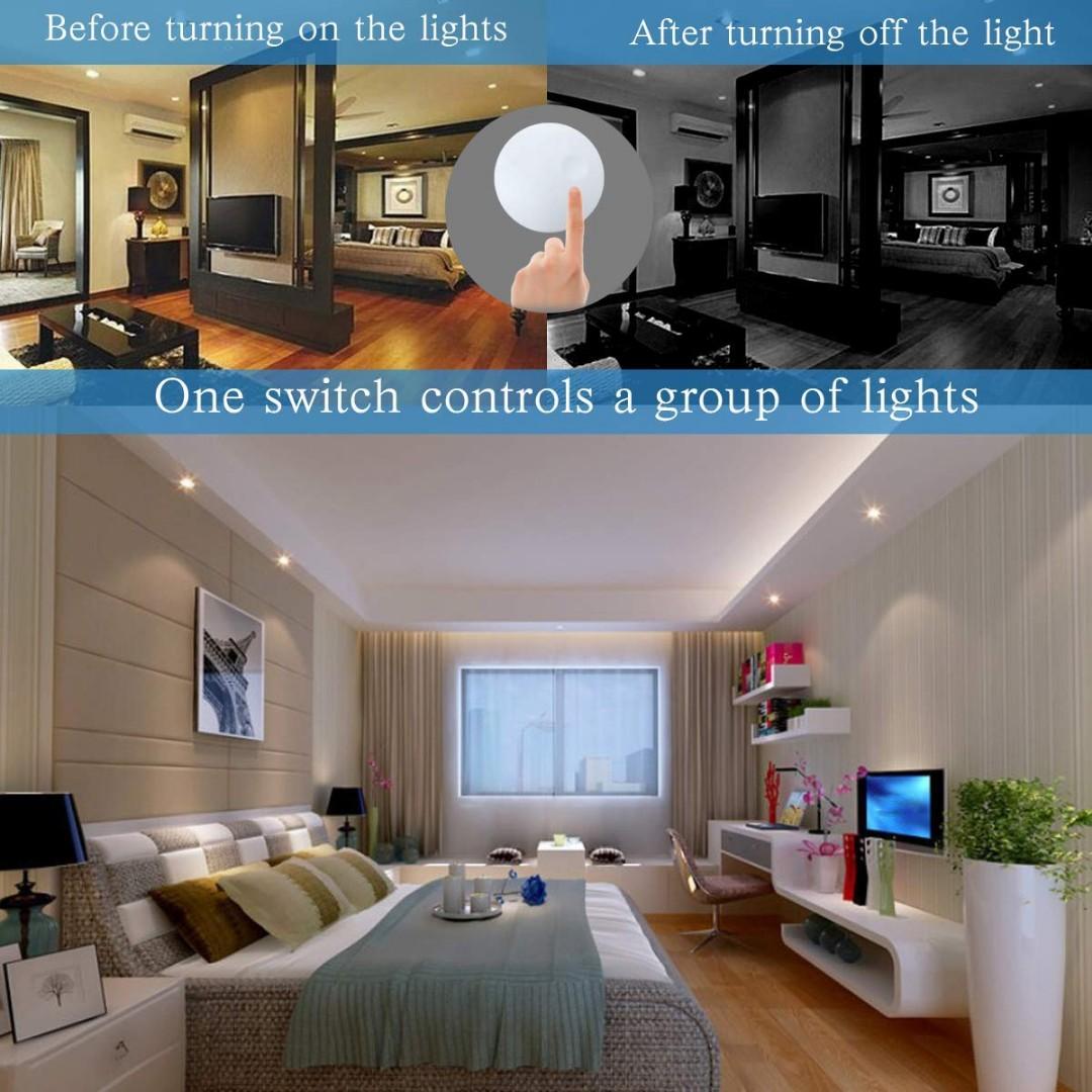 Petame Wireless Lights Switch Kit, No Battery No Wiring, 150feet ...