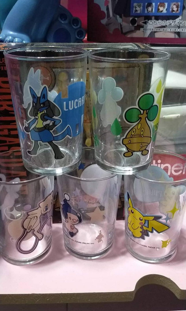 pokemons collectibles glass, Hobbies & Toys, Memorabilia & Collectibles ...