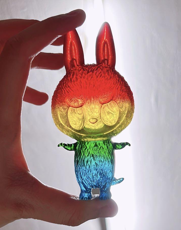 Popmart how2work zimomo labubu clear glitter rainbow customisation ...