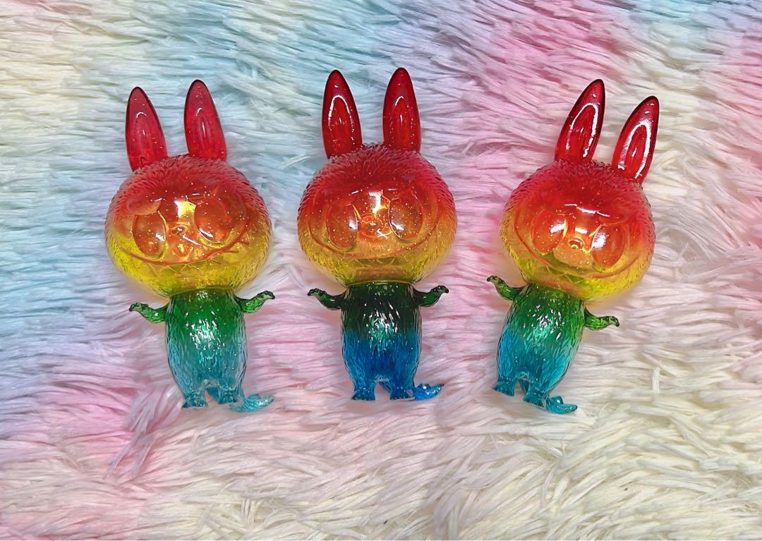 Popmart how2work zimomo labubu clear glitter rainbow customisation ...