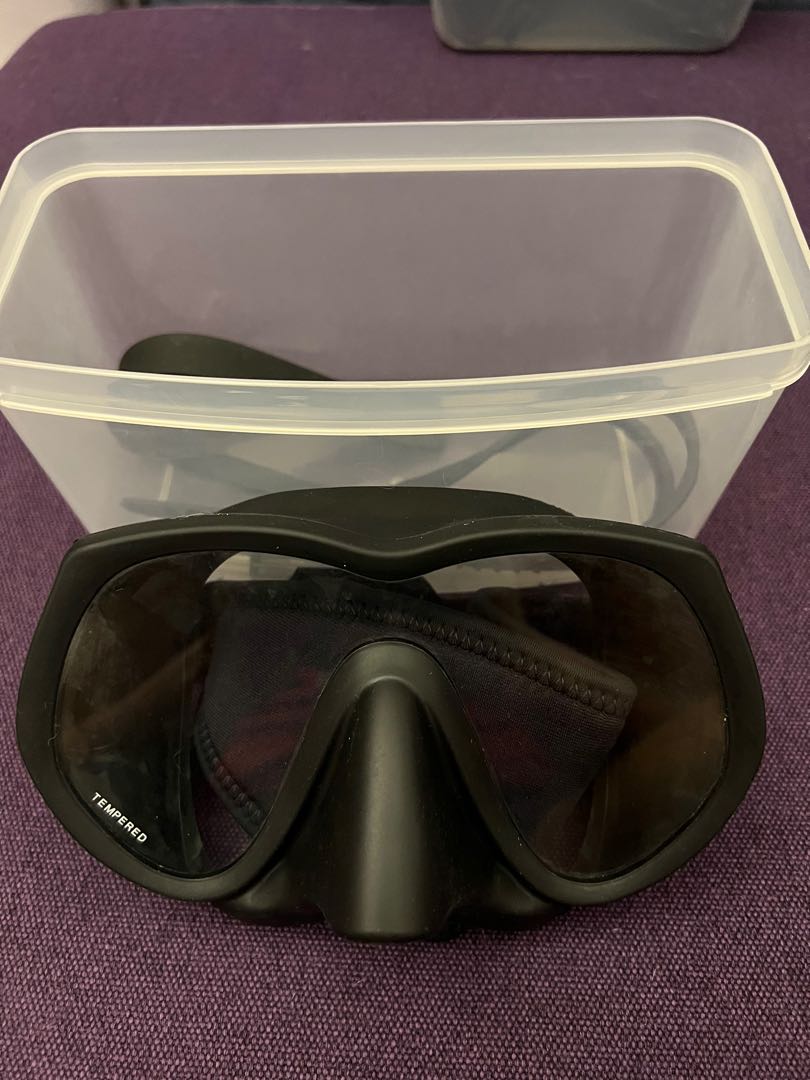 Poseidon Blackline Diving Mask 0720-168, Sports Equipment, Other Sports ...