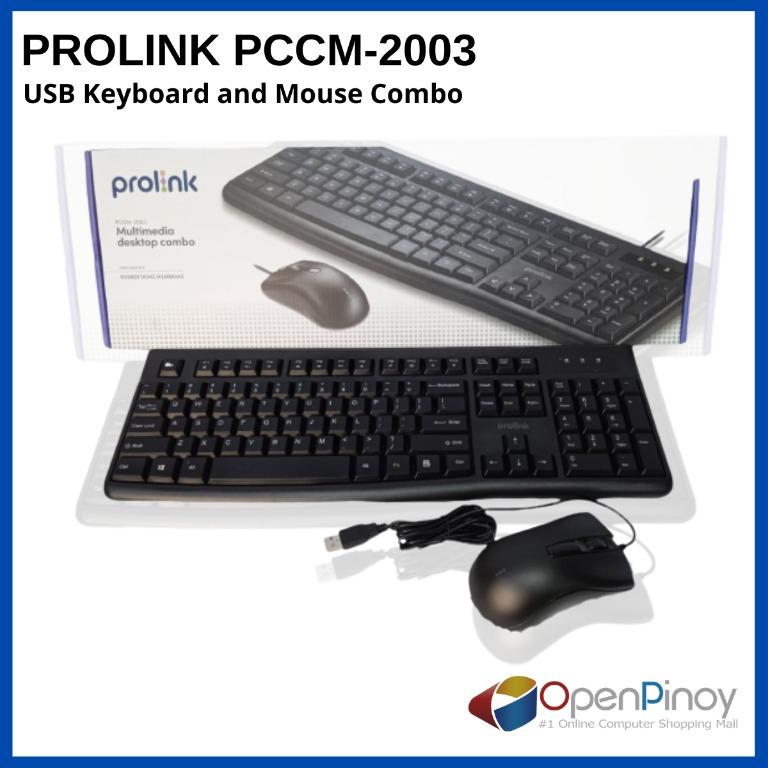 PROLINK KEYBOARD AND MOUSE PCCM-2003, Computers & Tech, Parts ...