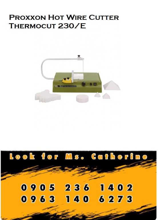 Proxxon Hot Wire Cutter Thermocut 230/E, Commercial & Industrial ...