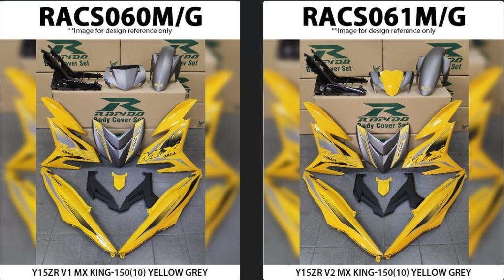 Rapido Cover Set Coverset Sniper150 / Y15 / MX KING / Exciter 150 ...