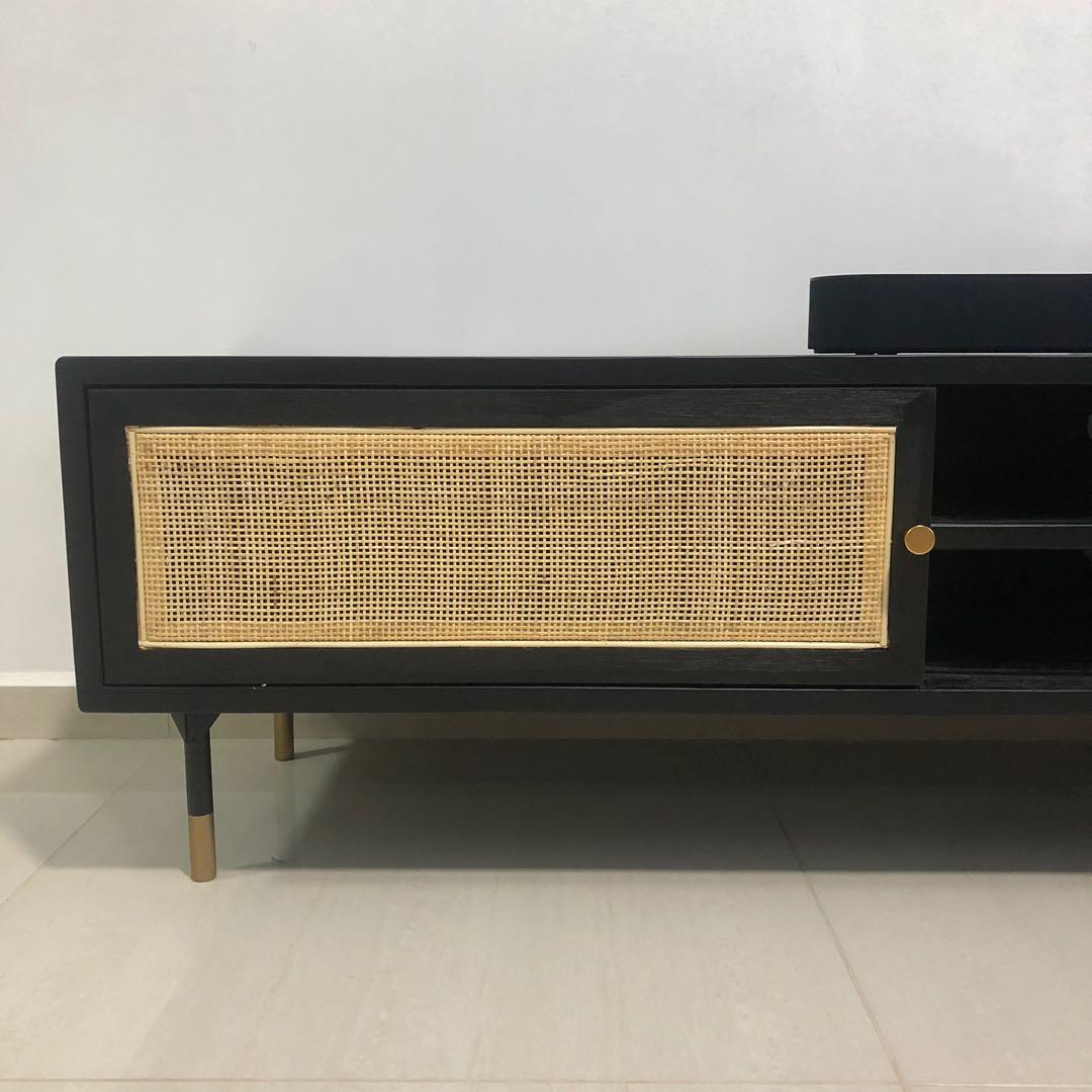 Rattan TV console, Furniture & Home Living, Furniture, TV Consoles on ...