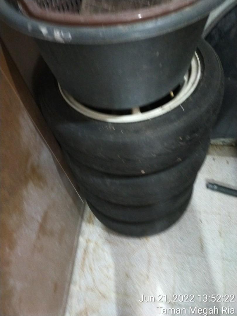 Rpo 1 enkei 14,pcd100 spot rim, Auto Accessories on Carousell