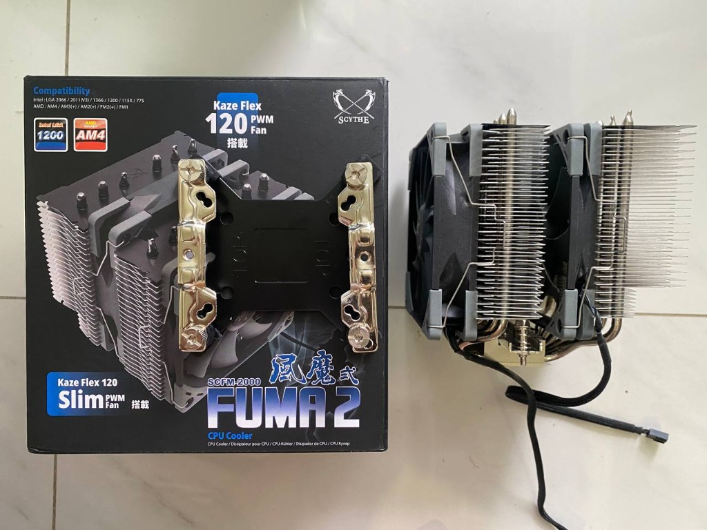 Scythe FUMA 2 CPU cooler, Computers & Tech, Parts & Accessories ...