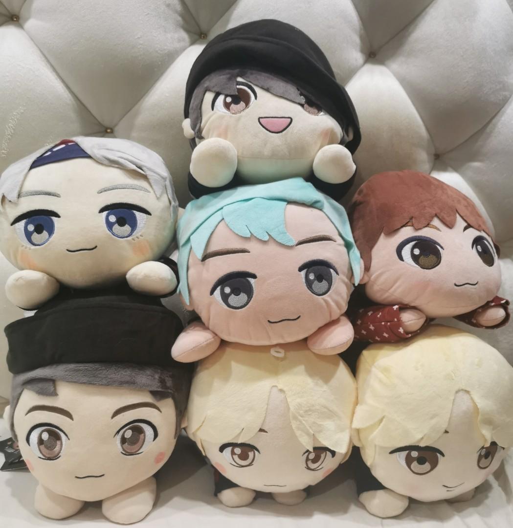 [SEGA ORIGINAL] BTS TINY TAN PLUSH LAYING DOWN MIC DROP DYNAMITE RM SUGA JIMIN JIN V JUNGKOOK ...