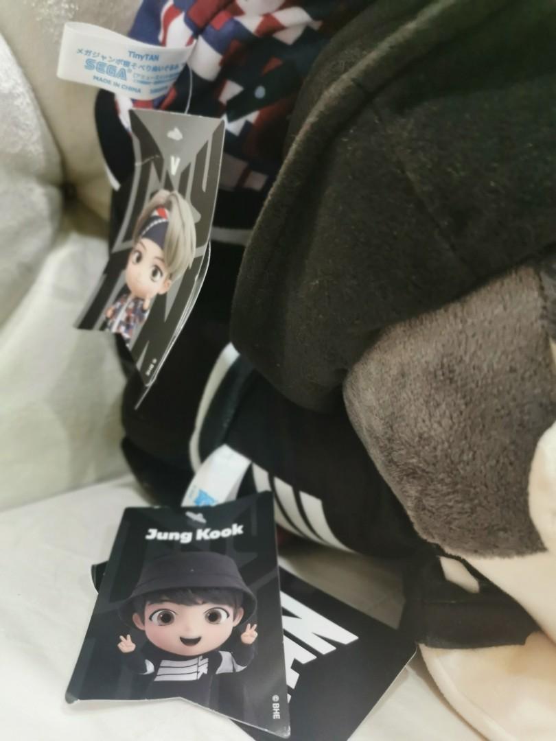 [SEGA ORIGINAL] BTS TINY TAN PLUSH LAYING DOWN MIC DROP DYNAMITE RM SUGA JIMIN JIN V JUNGKOOK ...