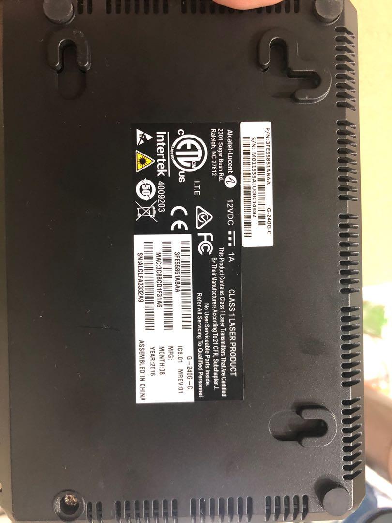 Singtel Optical Network Terminal (Alcatel-Lucent), Computers & Tech, Parts & Accessories ...