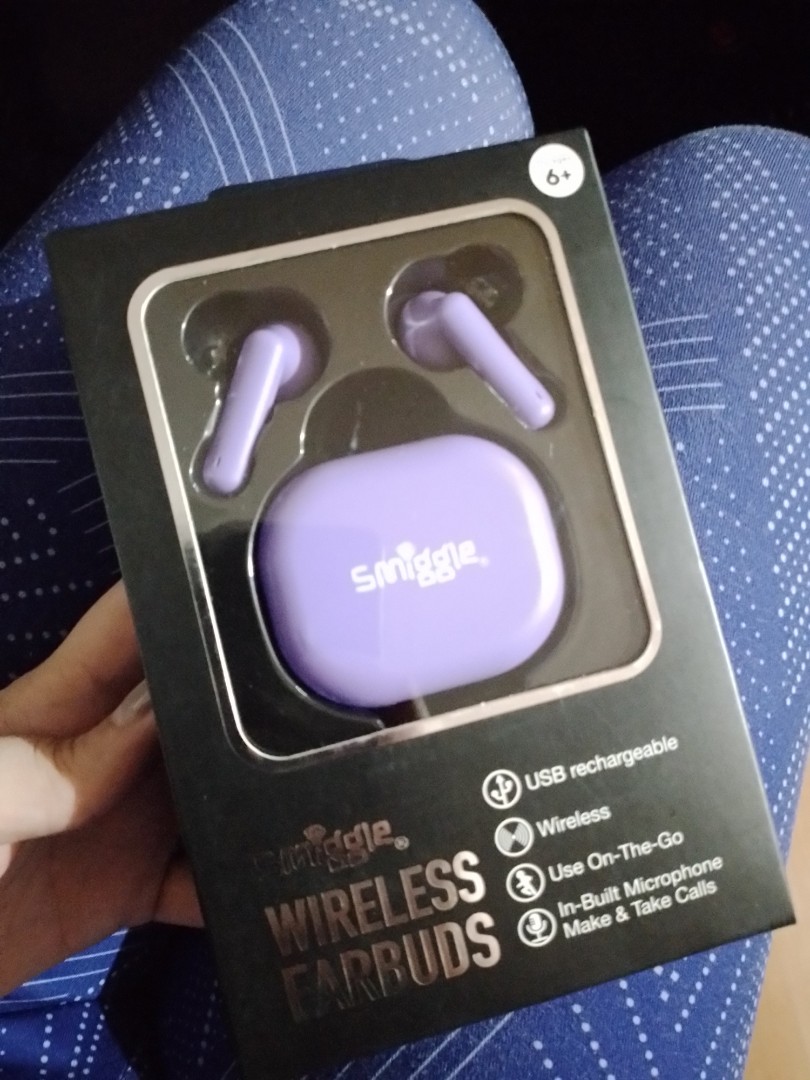 Smiggle Earbuds (purple), Audio, Earphones on Carousell