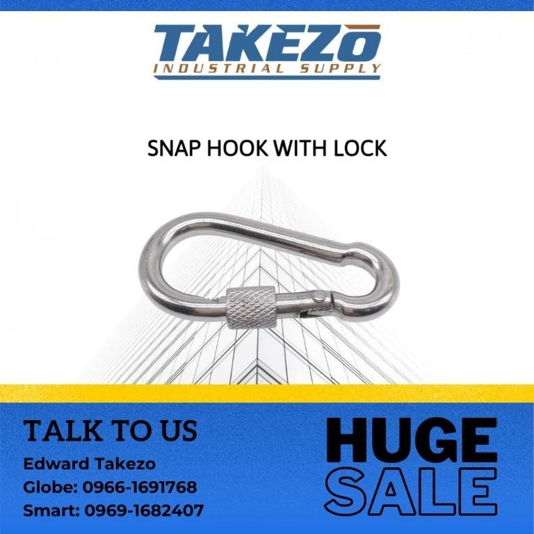 Snap Hook with Lock, Commercial & Industrial, Industrial Equipment on ...