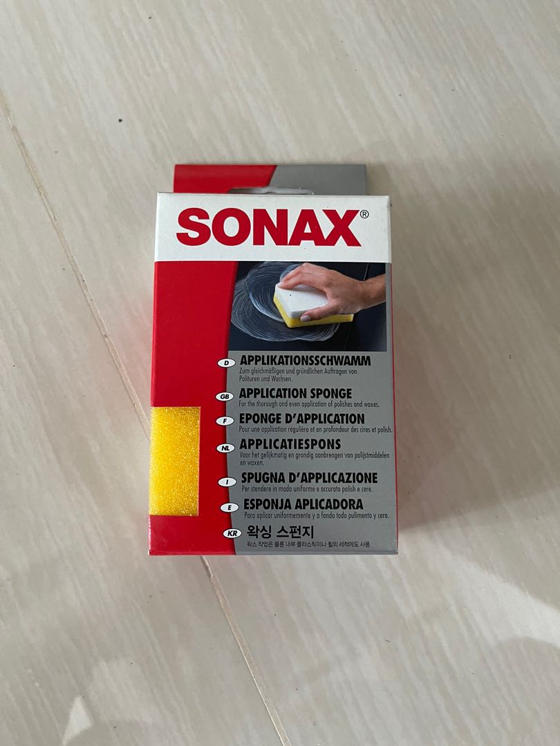 Sonax Application Sponge, Car Accessories, Accessories on Carousell