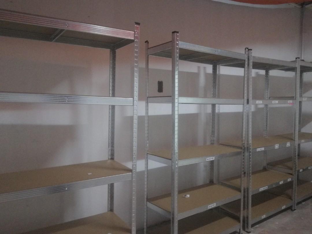 Stainless Steel 5-Layer Boltless Rack Shelves, Furniture & Home Living ...