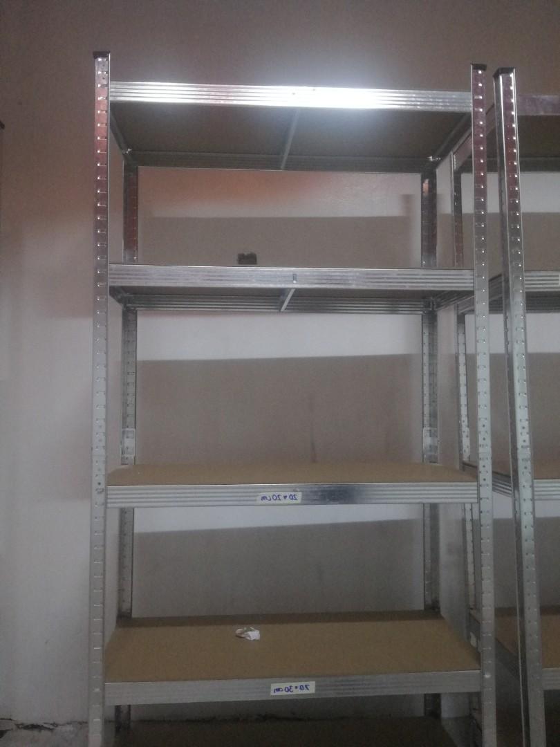 Stainless Steel 5-Layer Boltless Rack Shelves, Furniture & Home Living ...