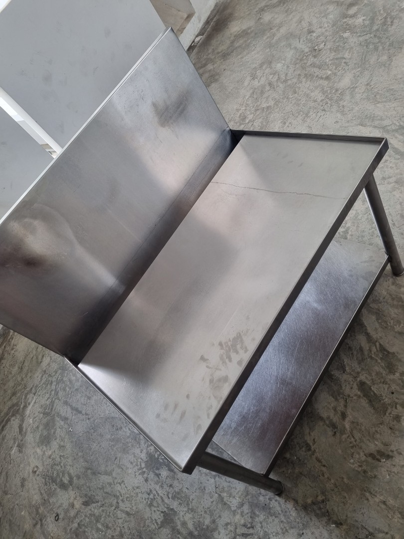 Stove table stainless steel, Furniture & Home Living, Kitchenware ...