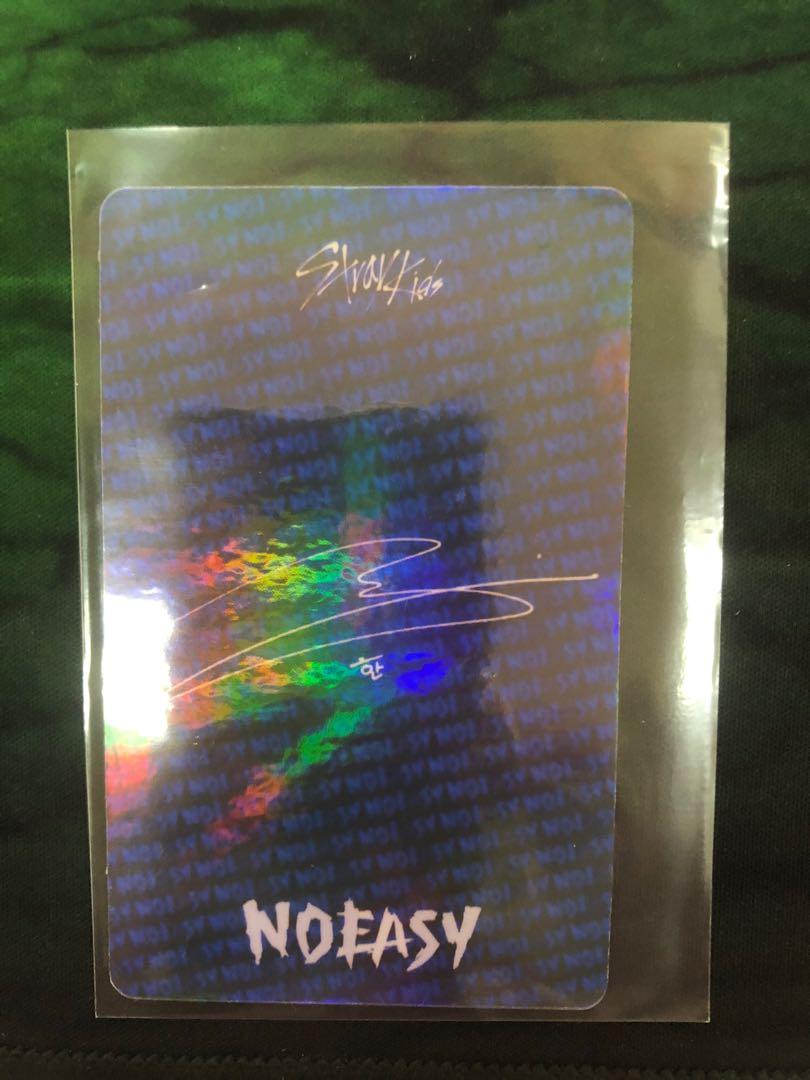 Stray Kids Han Jisung No Easy hologram photocard on-hand, Hobbies ...