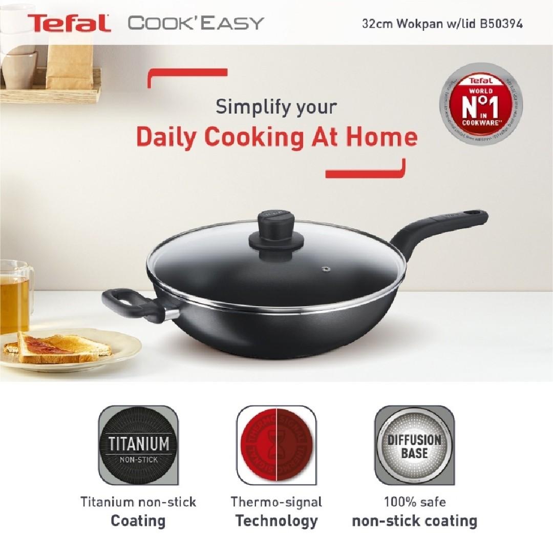 Tefal Wokpan 32 cm, Furniture & Home Living, Kitchenware & Tableware, Cookware & Accessories on ...