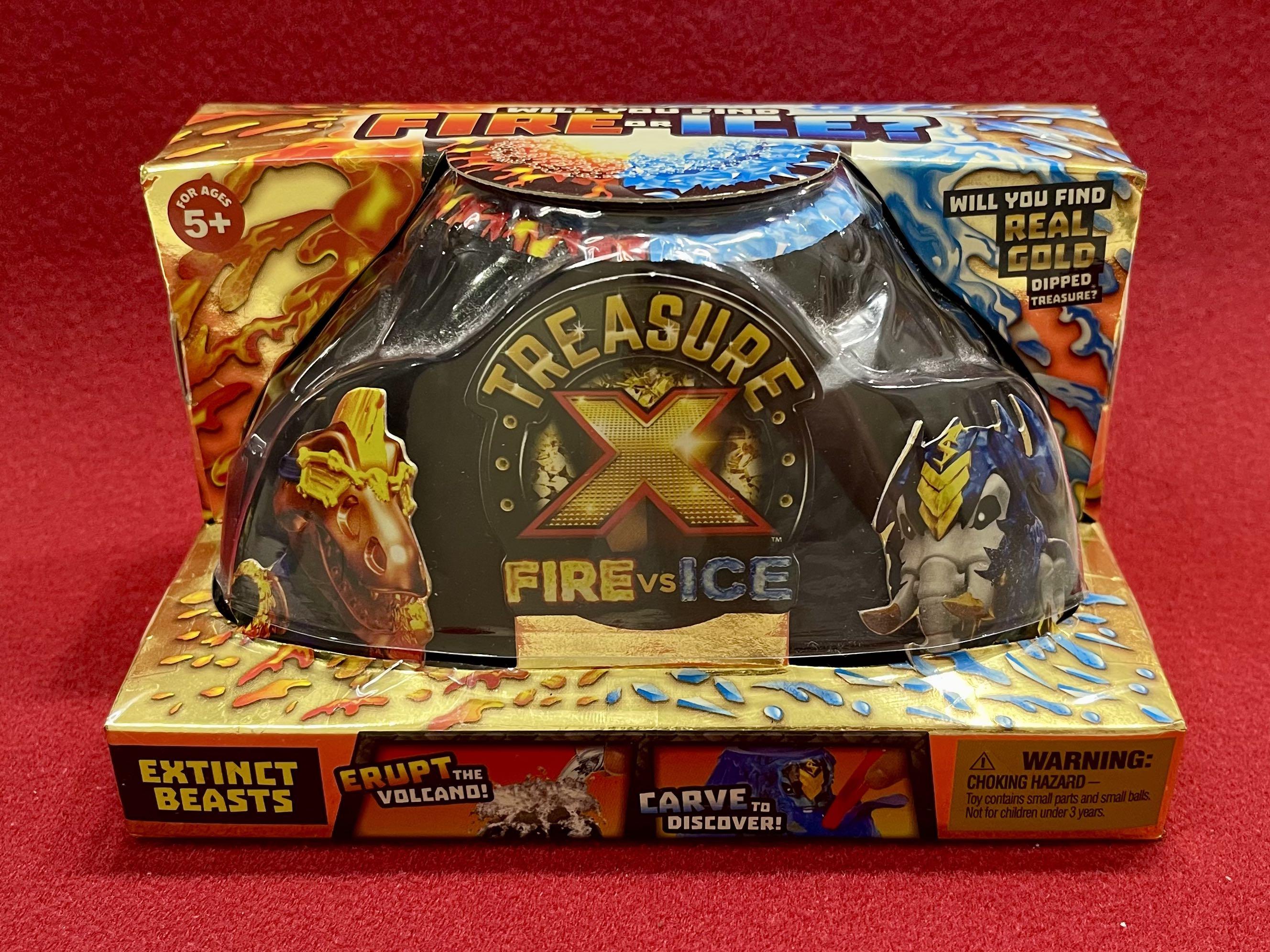Treasure X Fire vs Ice Extinct Beasts & Kinetic Sand Buried Treasure ...