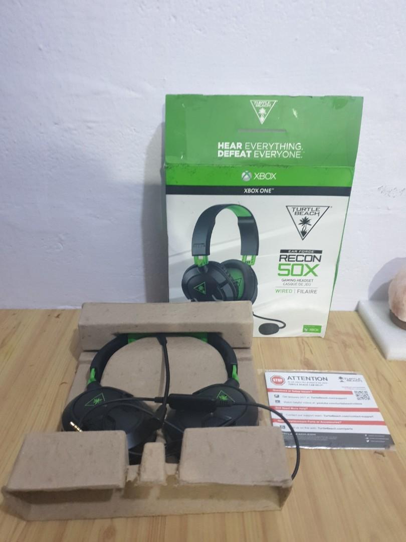 Turtle Beach Recon 50X Headset for Xbox One, Black, Audio, Headphones ...