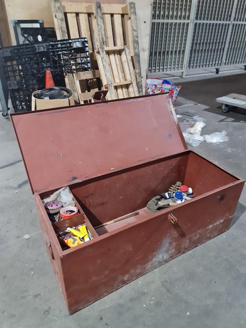 Used Lorry Metal Tool Box, Furniture & Home Living, Home Improvement ...