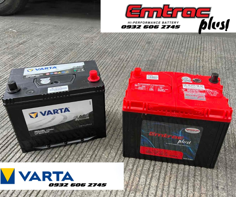 Varta Emtrac Car Battery Free Delivery and Installation, Car Parts ...