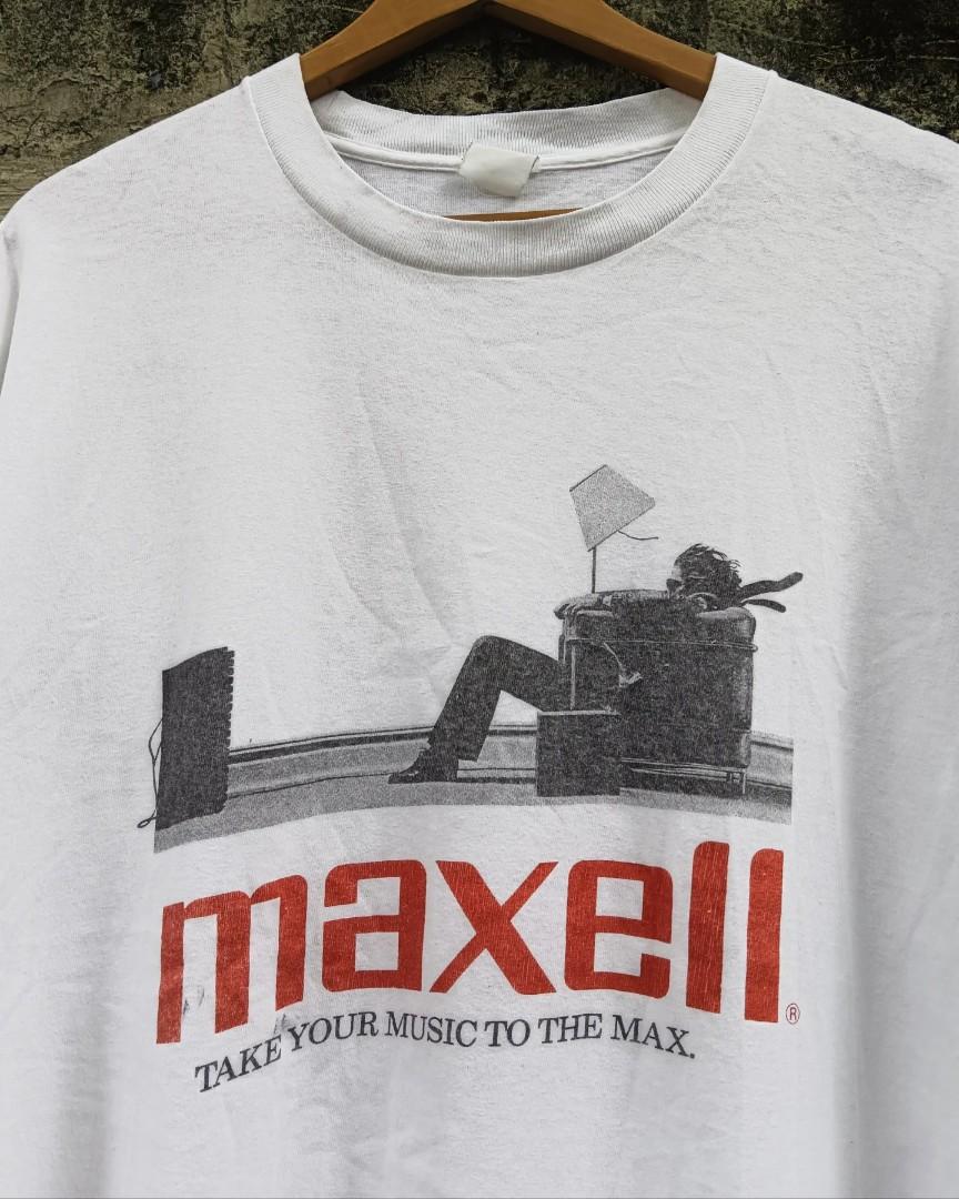 Vintage 90s Maxell "Blown Away Guy" Iconic Image & Commercial Tee, Men ...