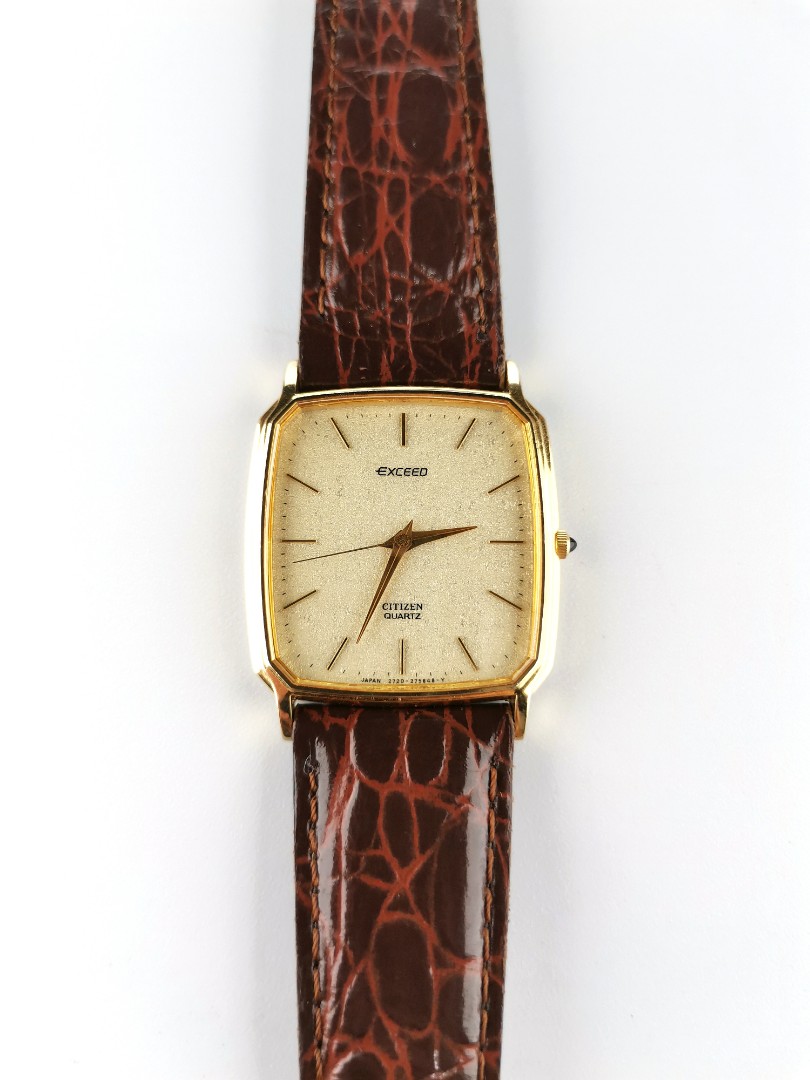 Vintage Citizen Exceed Rice paper dial Tank Watch, Men's Fashion ...