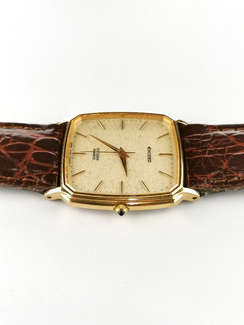 Vintage Citizen Exceed Rice paper dial Tank Watch, Men's Fashion ...