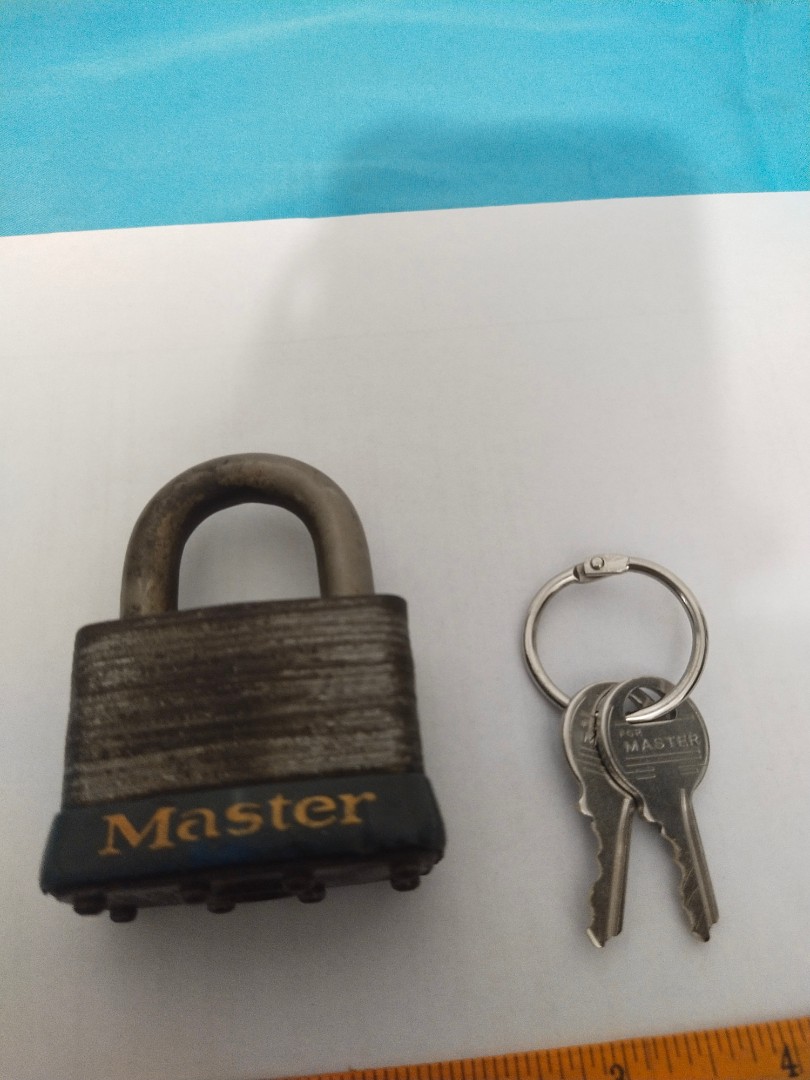 vintage "MASTER LOCK" padlock with 2 keys/No.5/USA, Hobbies & Toys ...