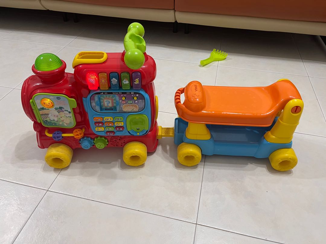 VTech Push & Ride Alphabet Train, Red, Babies & Kids, Infant Playtime ...
