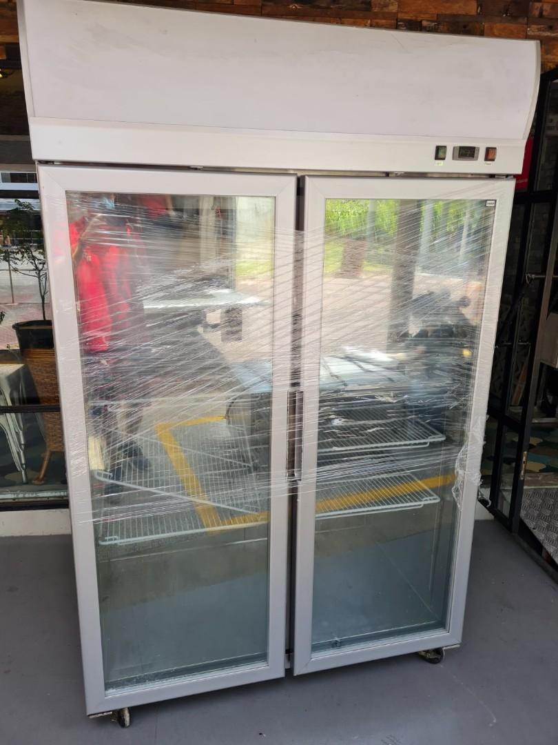 2 doors standing freezer with glass doors, TV & Home Appliances ...