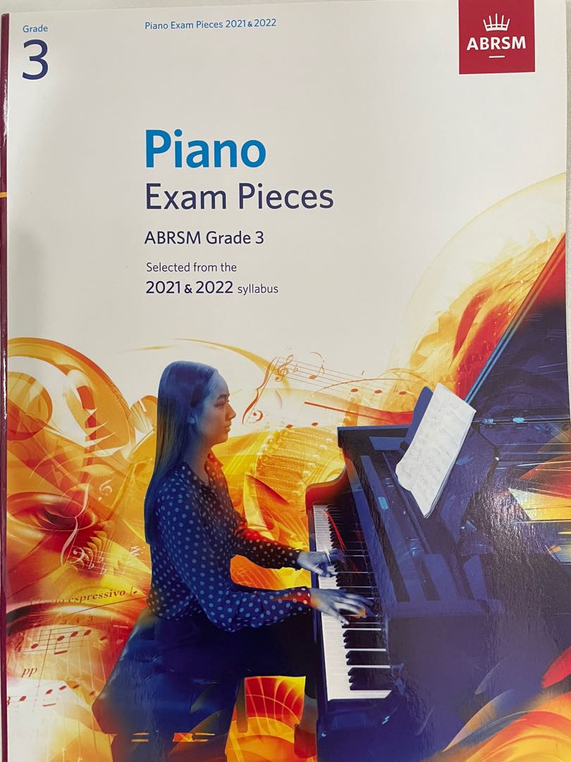 Grade 3 ABRSM Piano Exam Pieces 2021 & 2022 (Book only), Hobbies & Toys, Music & Media, Music ...