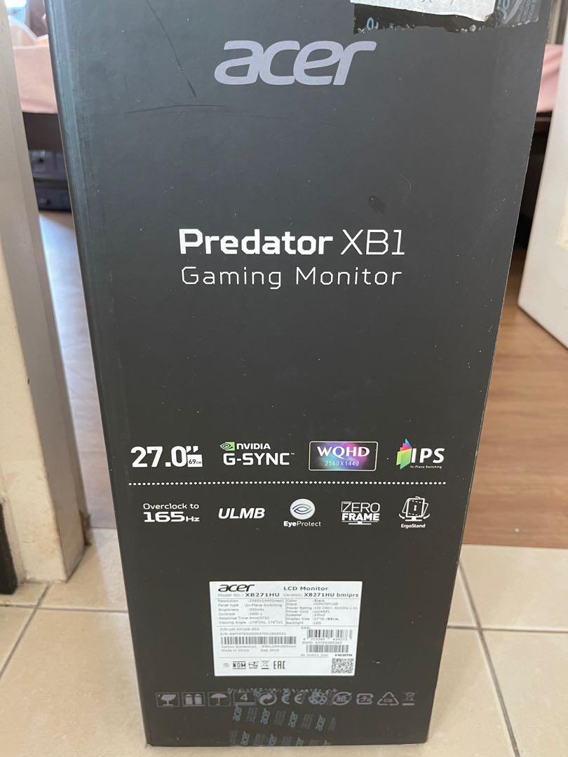 Acer XB271HU 27” Predator XB1, Computers & Tech, Parts & Accessories ...
